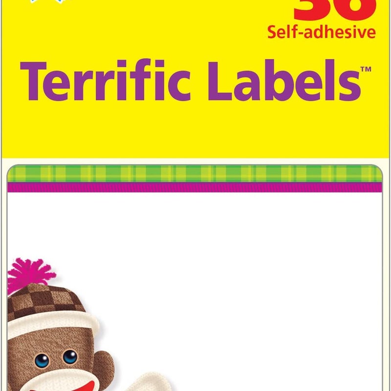 Sock Monkey Labels - Etsy