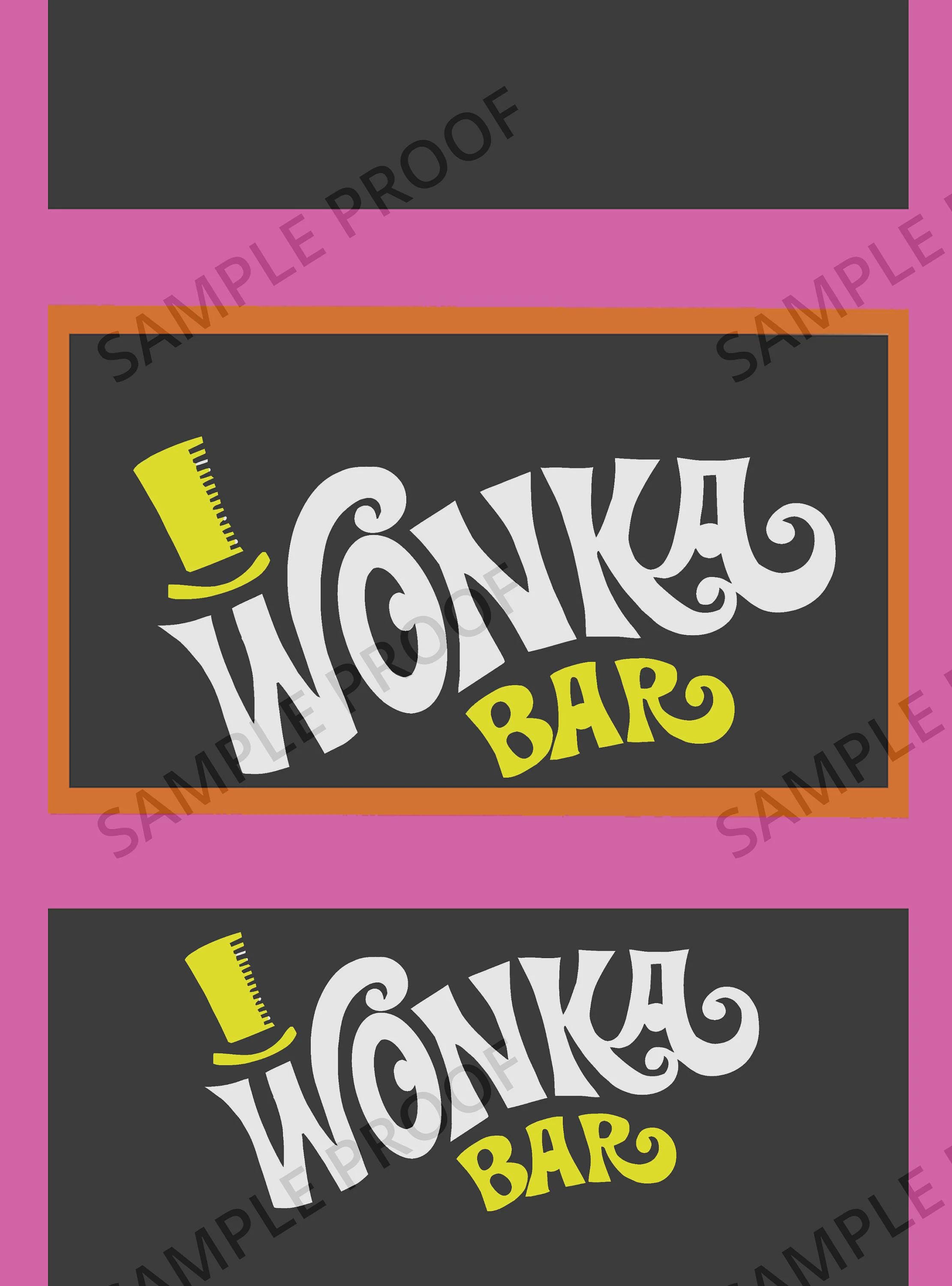 WONKA Chocolate Wrapper + Golden Ticket PDF & SVG High Quality Image ...