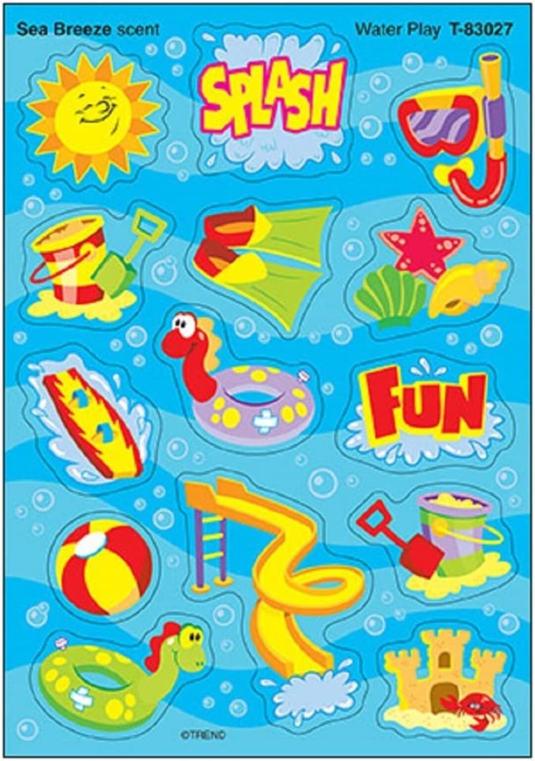 Beach Theme Stickers - Arts Crafts - Card Making - Reward Charts - 56 ...