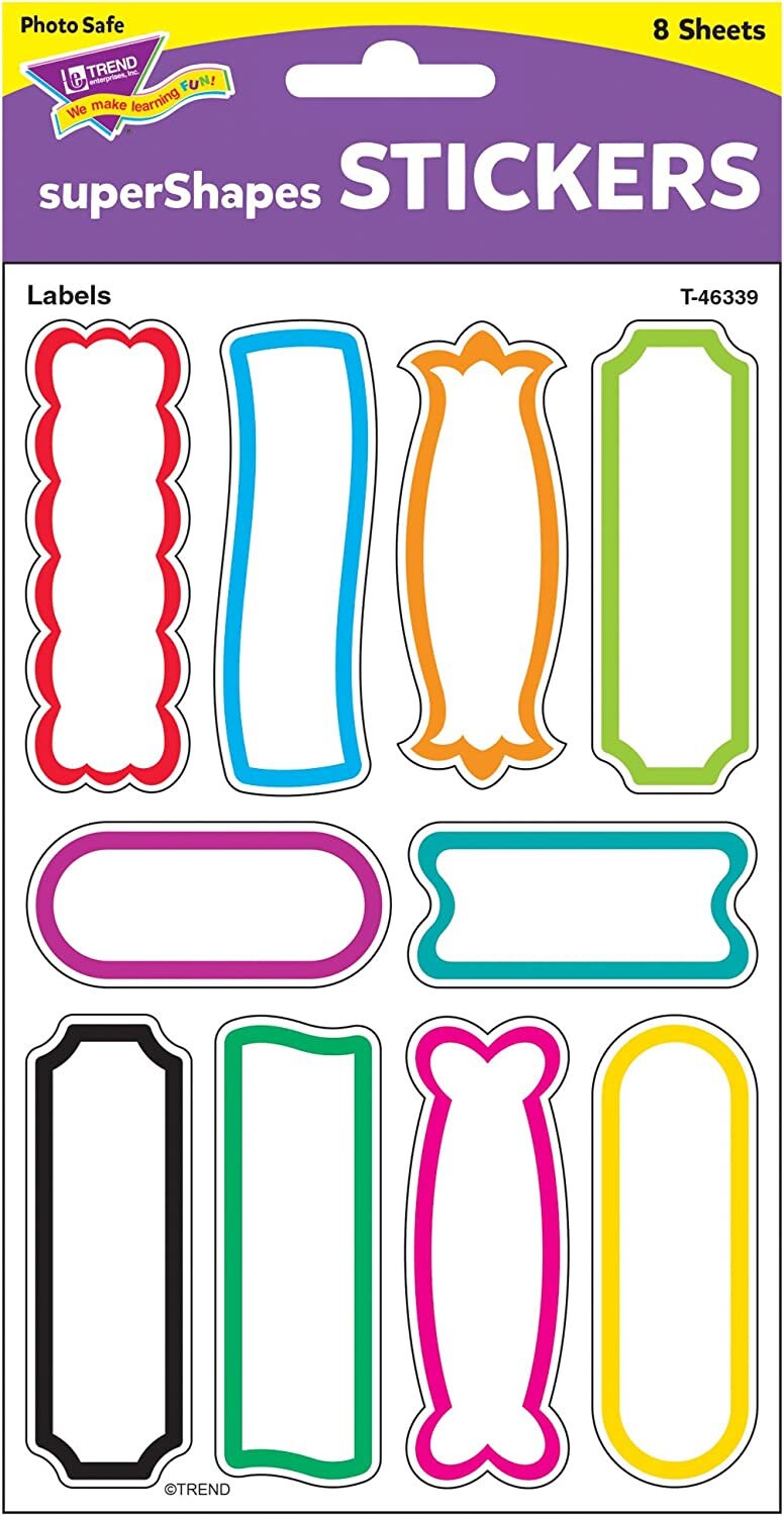 Labels Stickers Great for the Classroom 80 Stickers 8 Sheets - Etsy