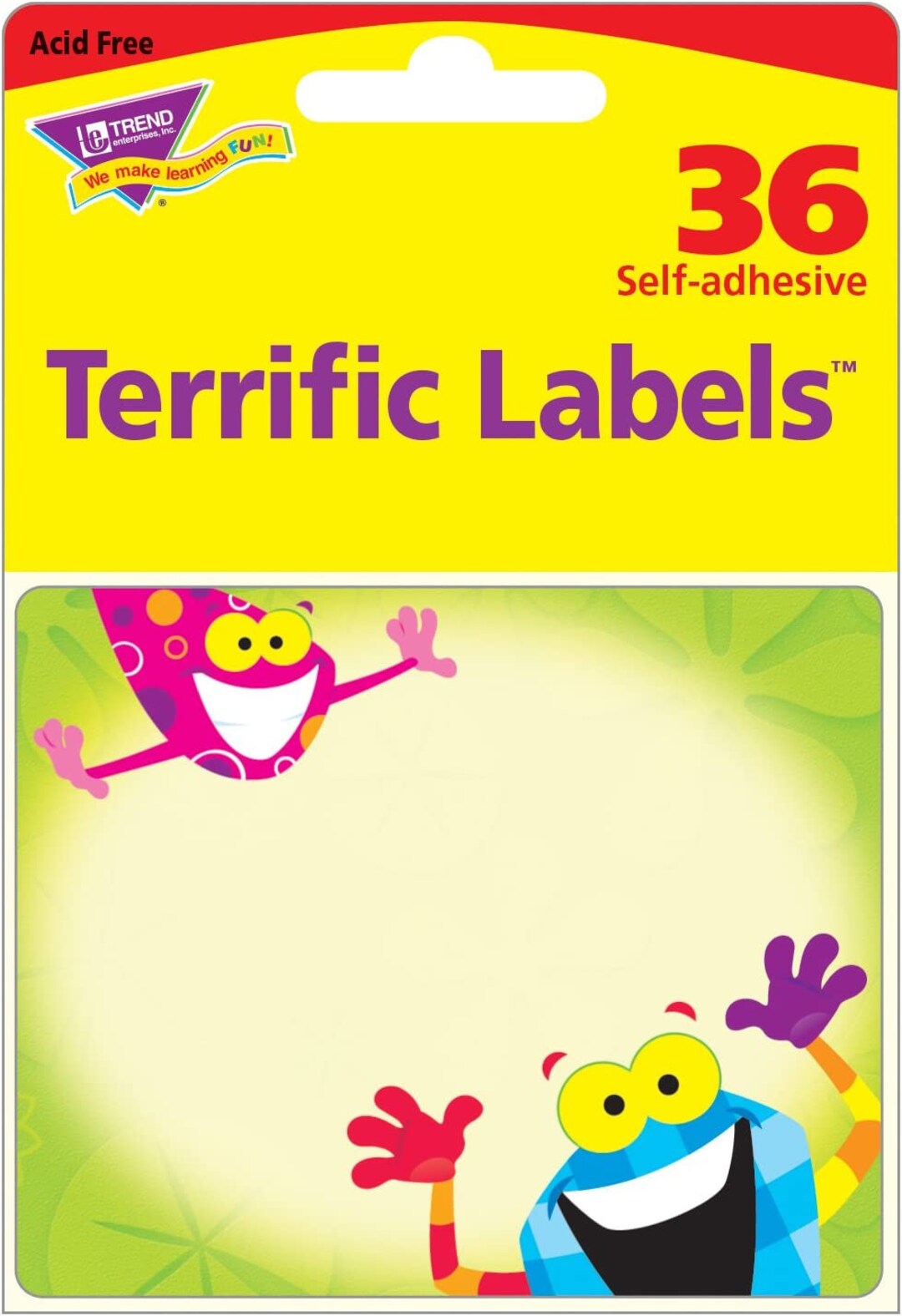 Cute Frogs Name Tags Stickers/labels 36 Stickers Perfect for School ...