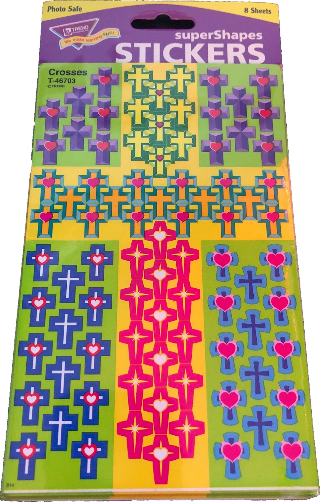 Christian Crosses Religious Reward Stickers - Christian Symbols - Great ...