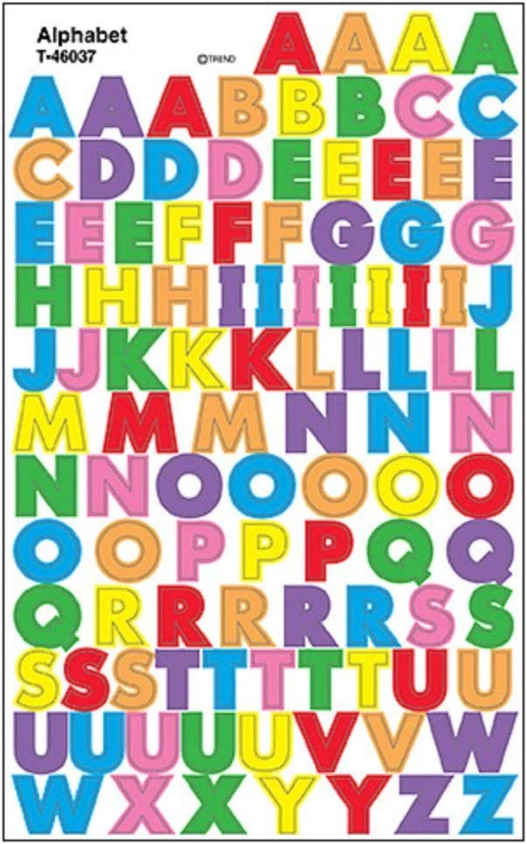 Alphabet Reward Stickers Great for Card Making Reward Charts 800 ...