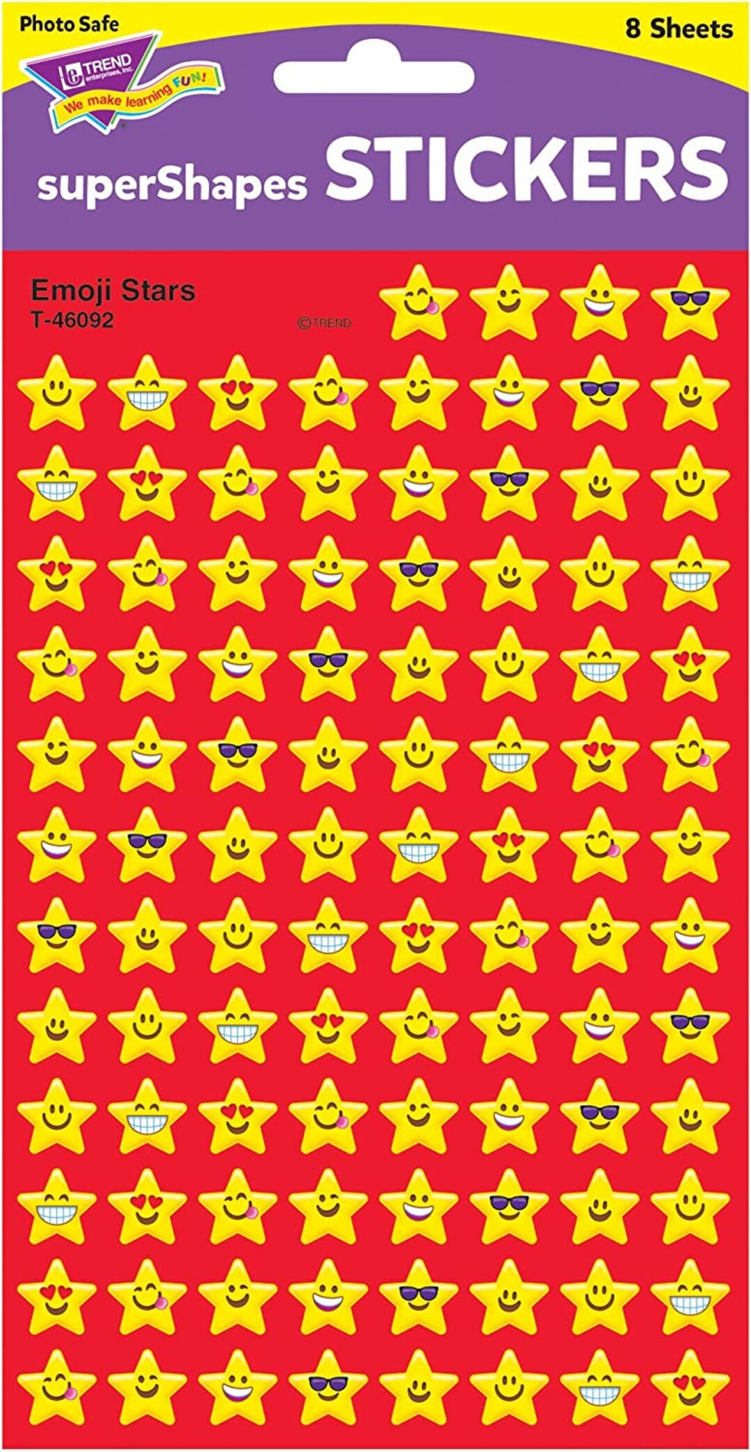 Emoji Stars Reward Stickers - Great for Card Making - Reward Charts ...
