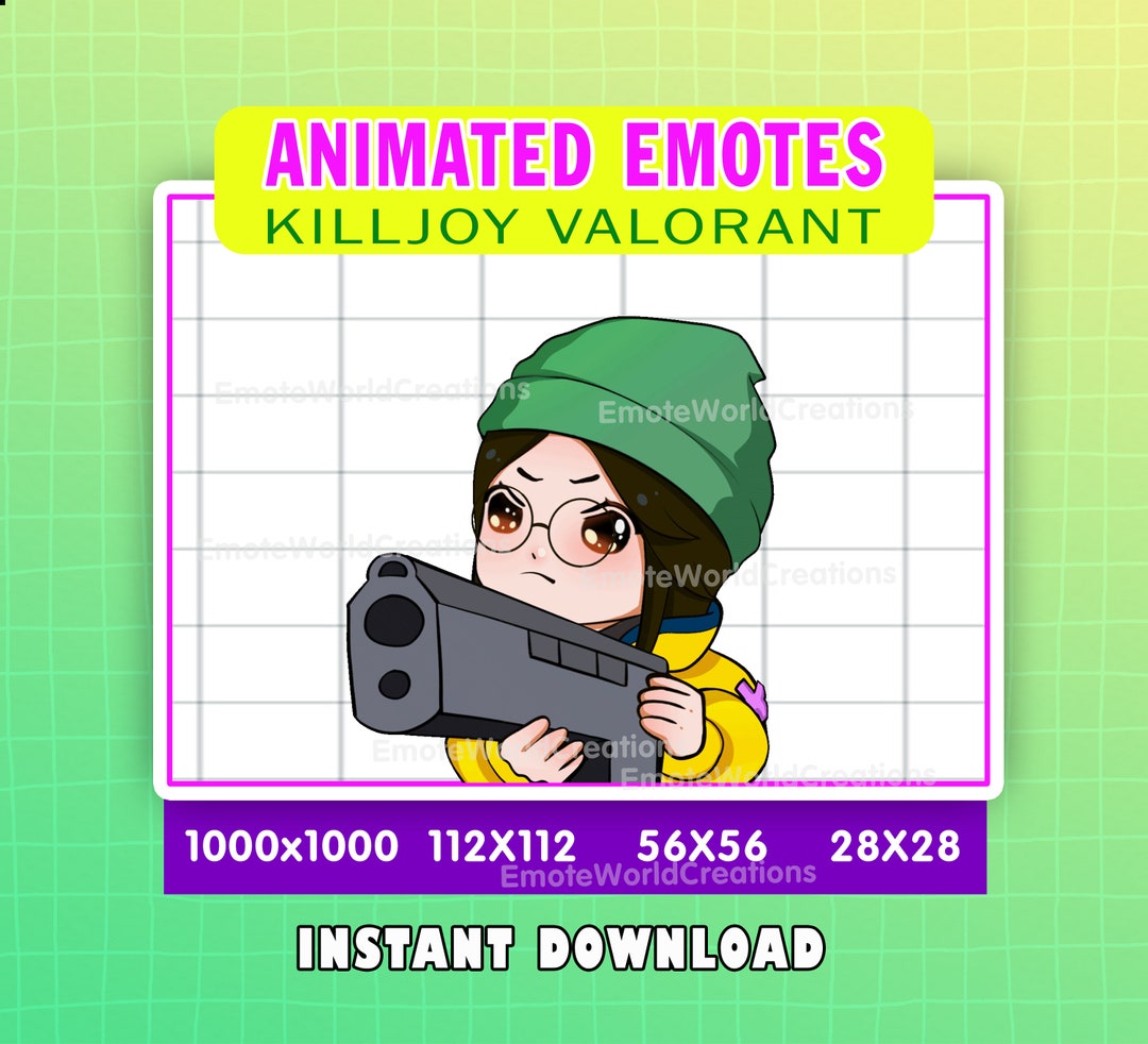 ANIMATED Killjoy Valorant Emote for Twitch or Discord Streamers ...