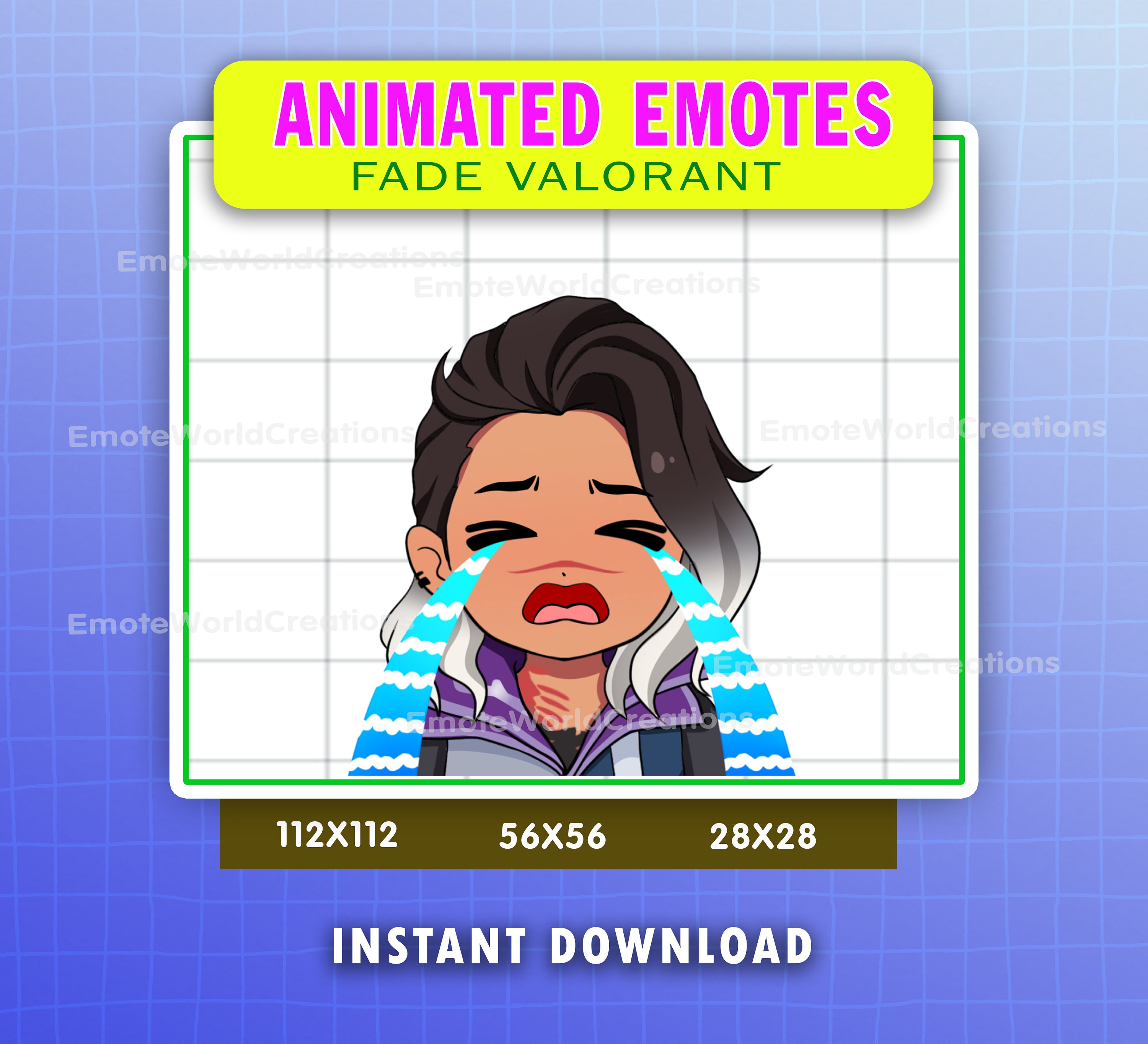 ANIMATED Fade Valorant Emote for Twitch or Discord Streamers, Valorant ...