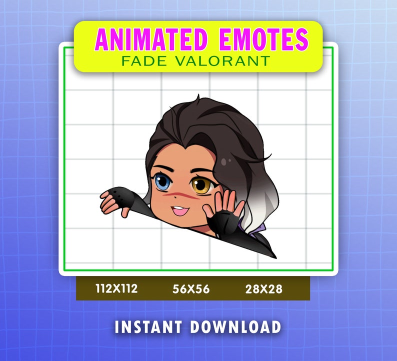 ANIMATED Fade Valorant Emote for Twitch or Discord Streamers, Valorant ...