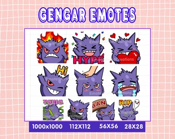 Cute Charizard Pokemon Emotes for Twitch or Discord Streamers, 10 ...