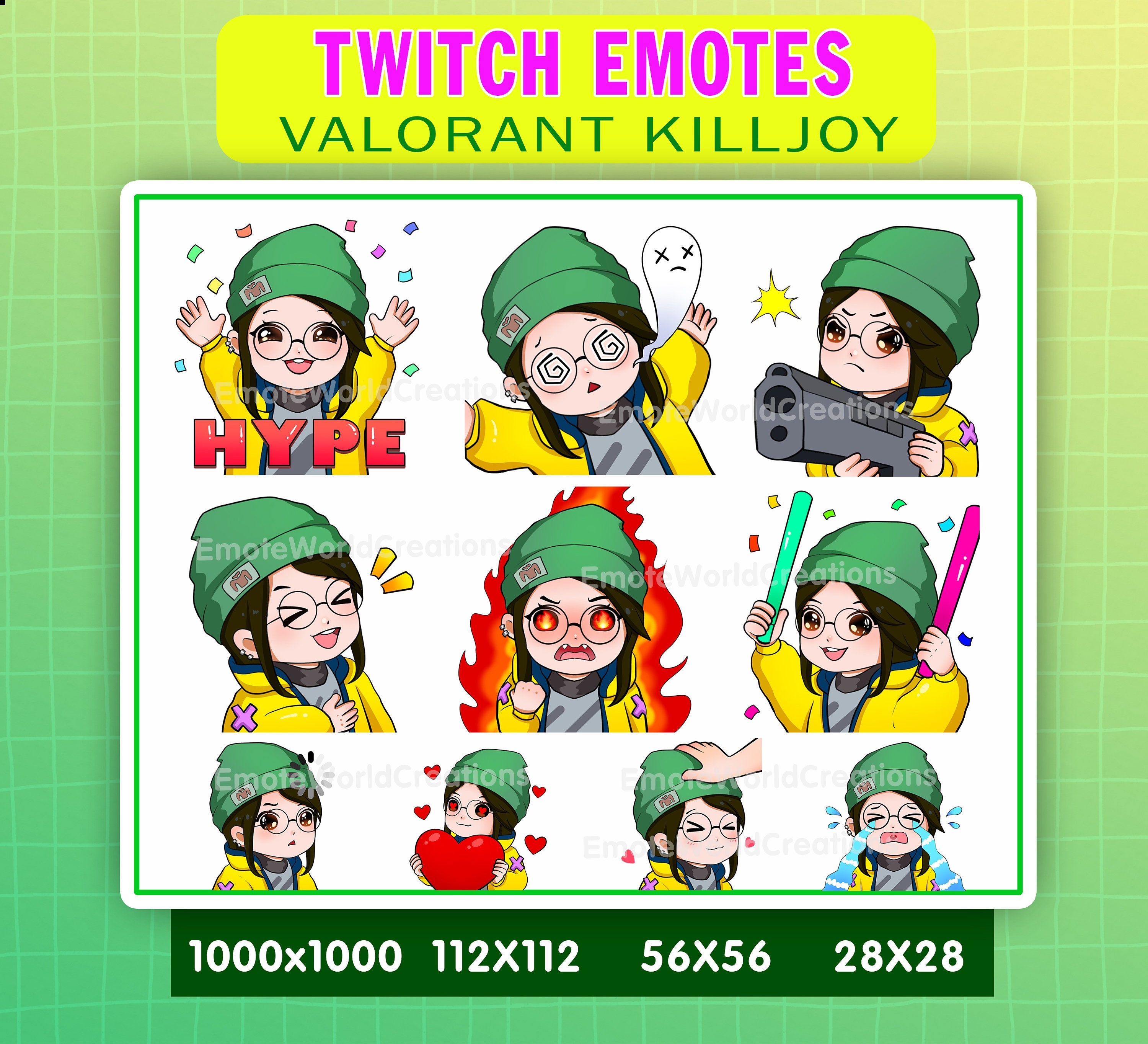 Cute Valorant Emotes for Twitch or Discord Streamers, 10 Valorant ...