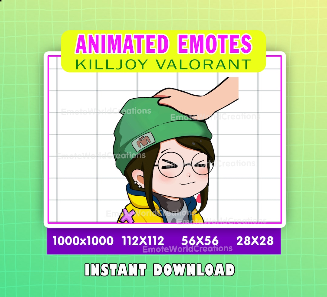 ANIMATED Killjoy Valorant Emote for Twitch or Discord Streamers ...