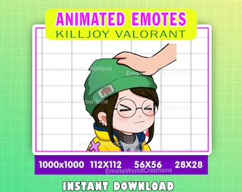 ANIMATED Killjoy Valorant Emote for Twitch or Discord Streamers ...