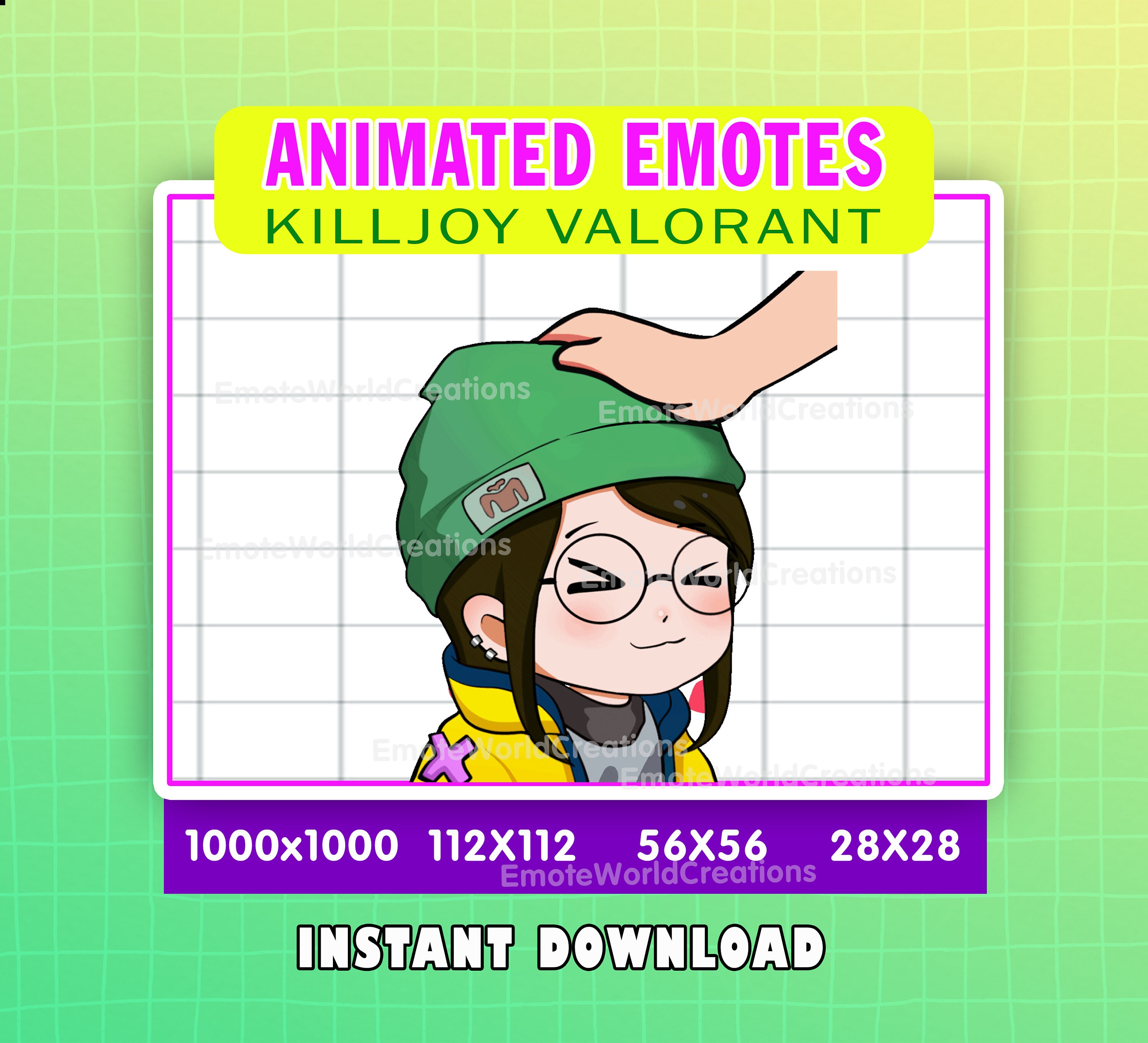 ANIMATED Killjoy Valorant Emote for Twitch or Discord Streamers ...