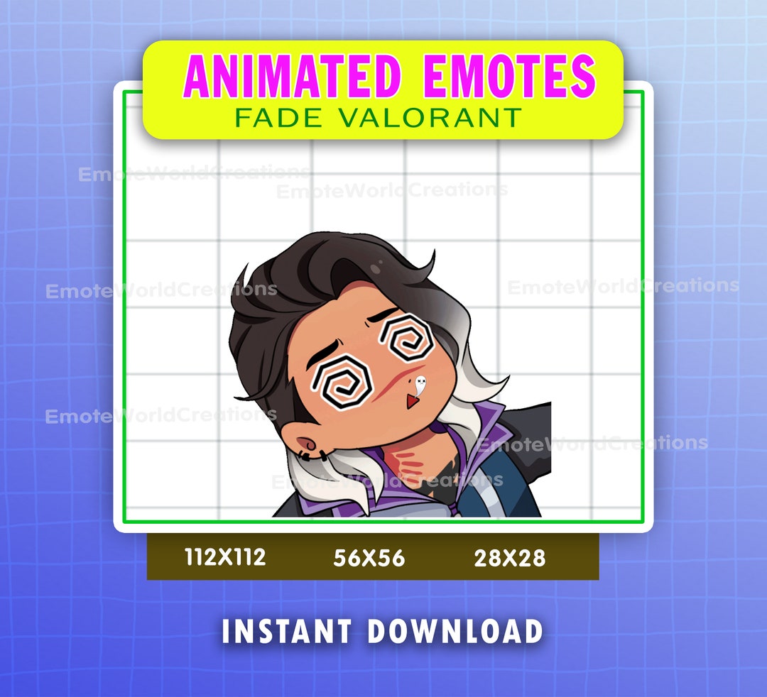 ANIMATED Fade Valorant Emote for Twitch or Discord Streamers, Valorant ...