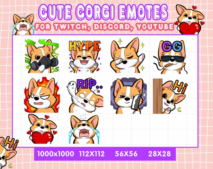 Suspicious Corgi Animated Emote, Twitch Emotes Pack, Discord Emotes ...