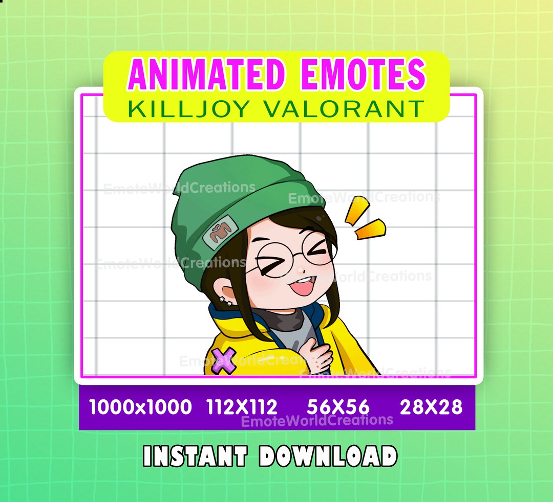 ANIMATED Killjoy Valorant Emote for Twitch or Discord Streamers ...