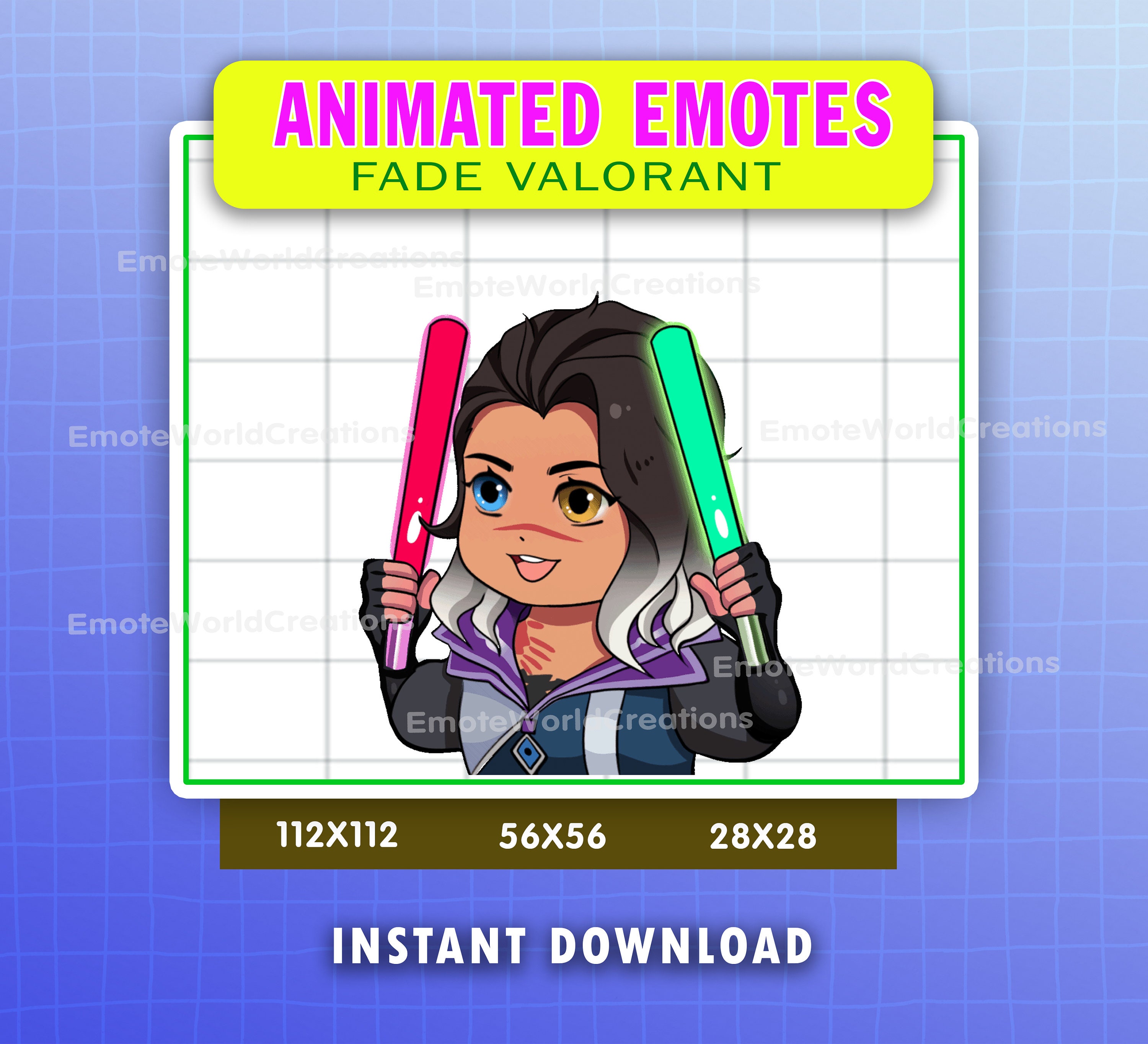 ANIMATED Fade Valorant Emote for Twitch or Discord Streamers, Valorant ...