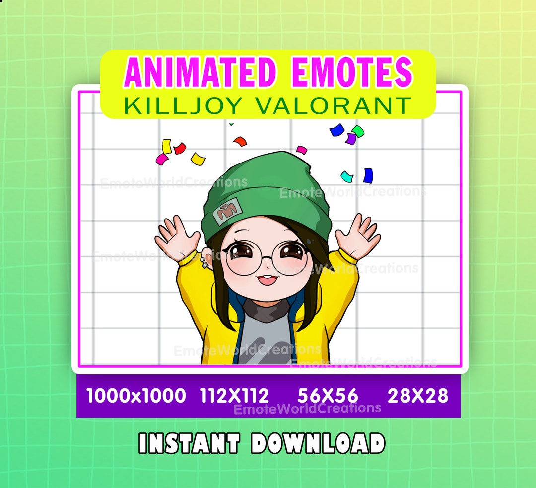 ANIMATED Killjoy Valorant Emote for Twitch or Discord Streamers ...