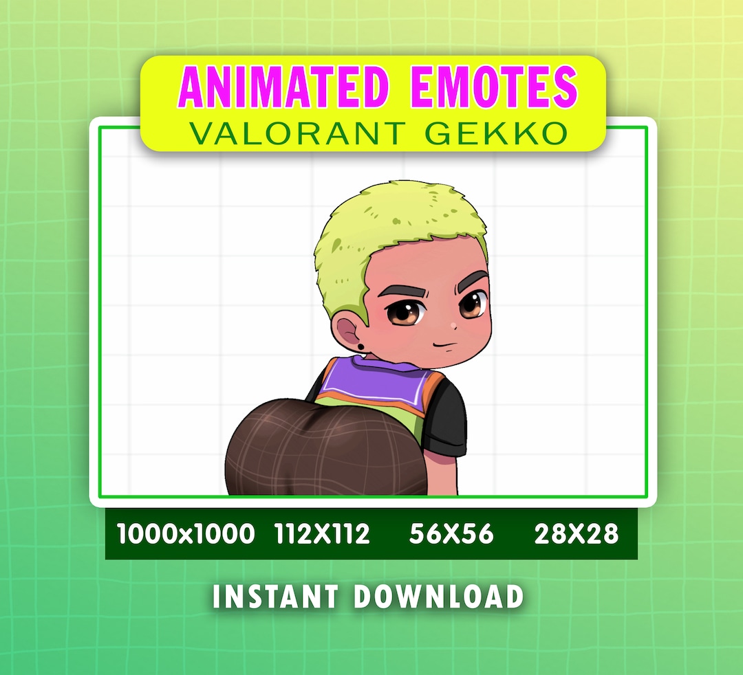 ANIMATED Gekko Valorant Emote for Twitch or Discord Streamers, Valorant ...