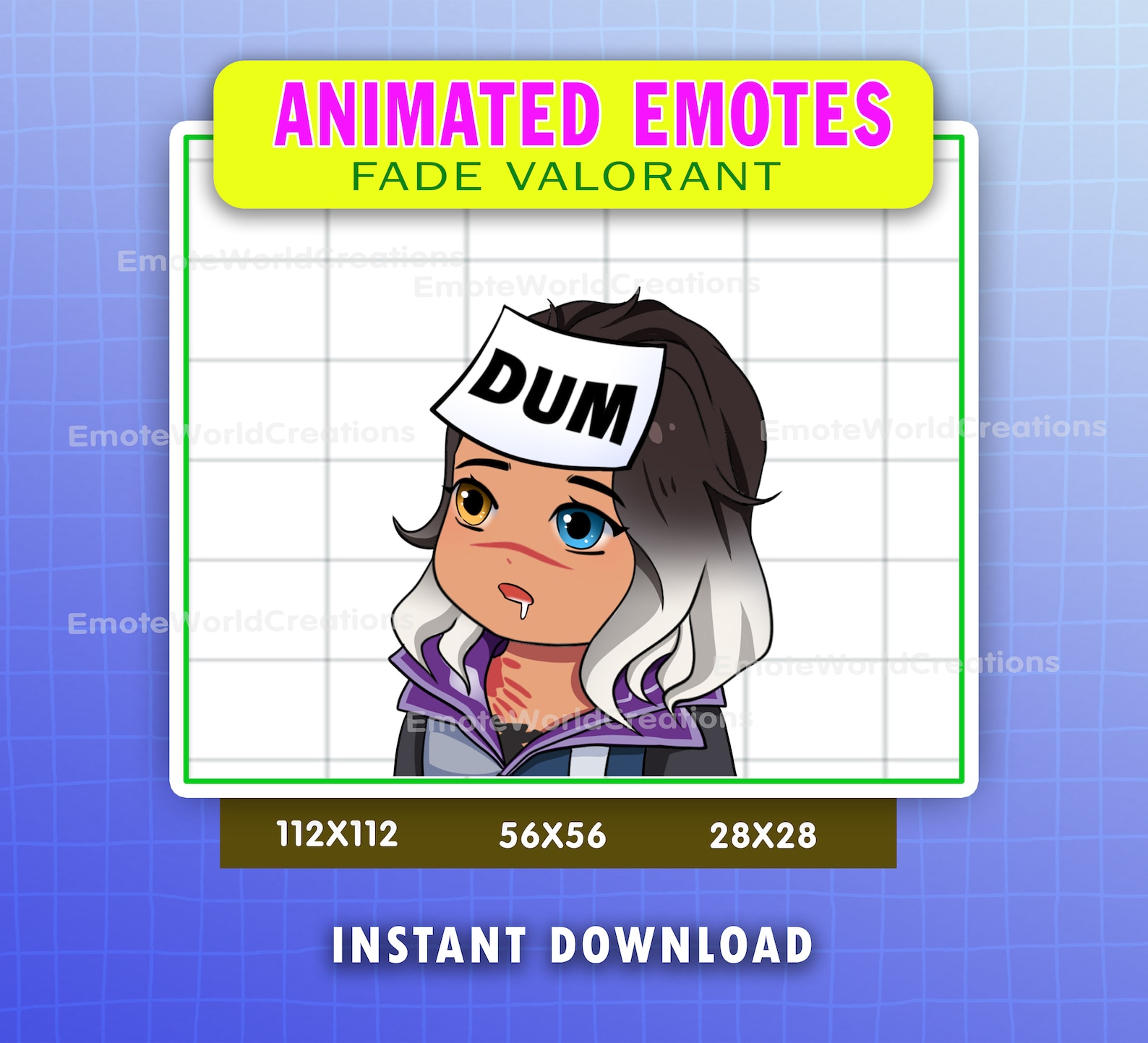 ANIMATED Fade Valorant Emote for Twitch or Discord Streamers, Valorant ...