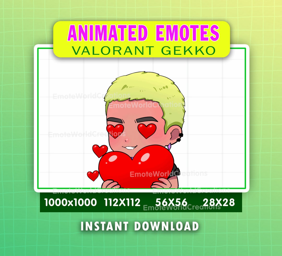ANIMATED Gekko Valorant Emote for Twitch or Discord Streamers, Valorant ...