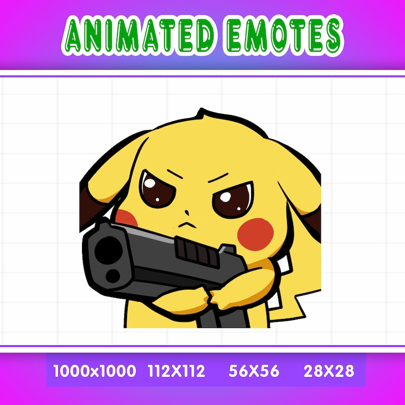 Pikachu Anime Emoji - Etsy