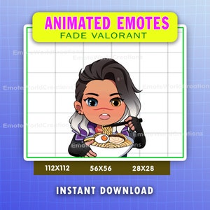 ANIMATED Fade Valorant Emote for Twitch or Discord Streamers, Valorant ...