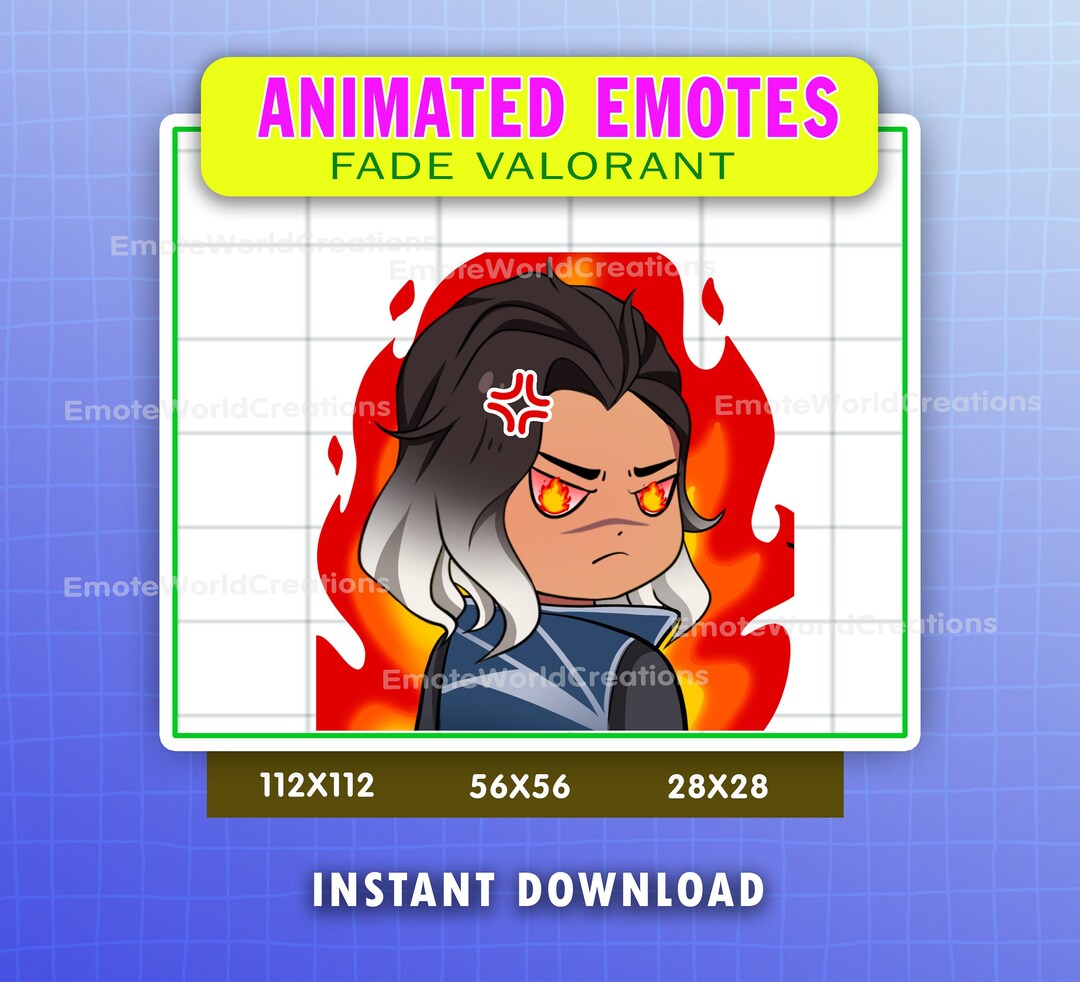 ANIMATED Fade Valorant Emote for Twitch or Discord Streamers, Valorant ...