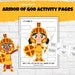 Kids Armor of God Activity Pages, Sunday School Activity, Kids Church ...
