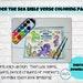 Under the Sea Kids Bible Verse Printable Colouring Pages, Ocean Themed ...