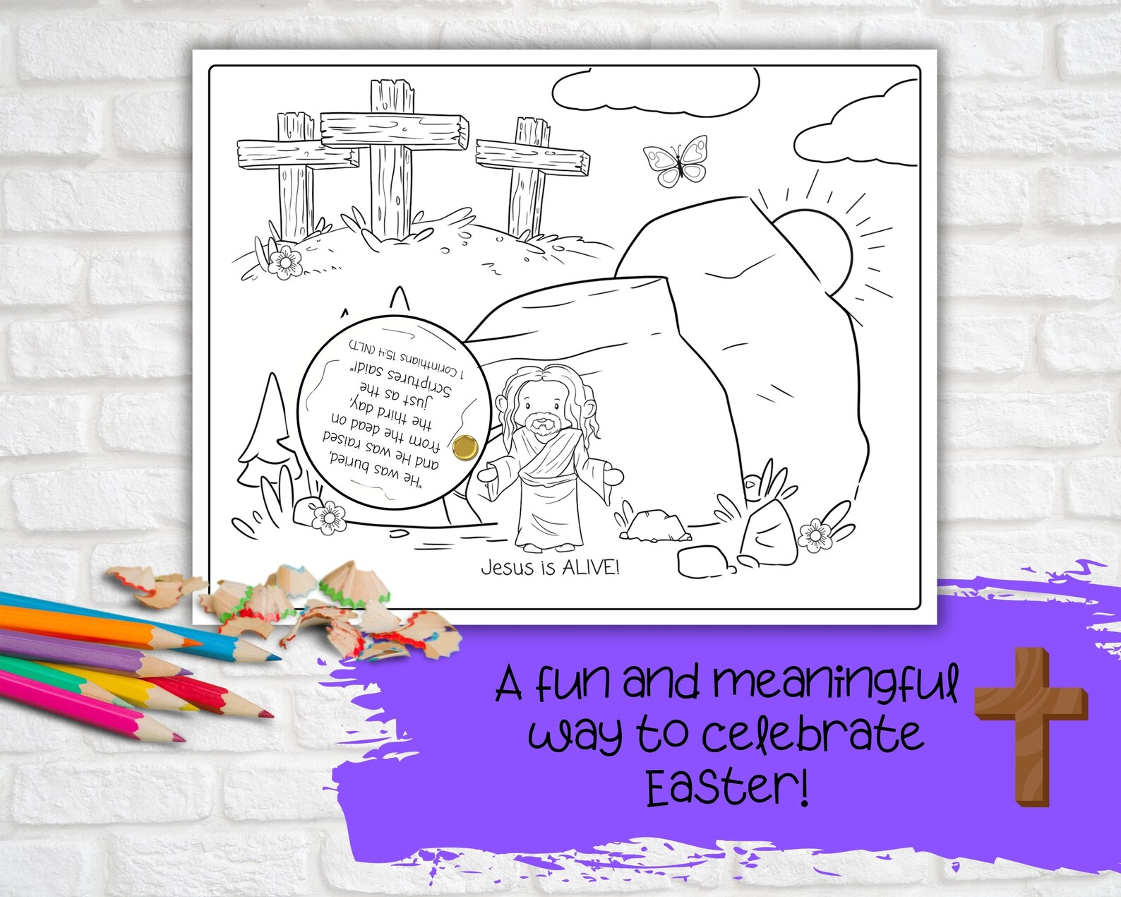 Easter Empty Tomb Craft, Sunday School Activity, Kids Church, Holy Week ...