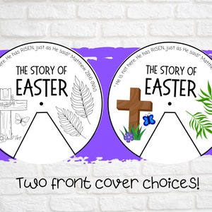 Easter Story Spinner Color Wheel, Sunday School Activity, Kids Church ...