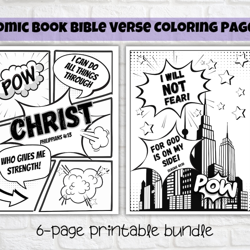 Superhero Kids Scriptures - Etsy