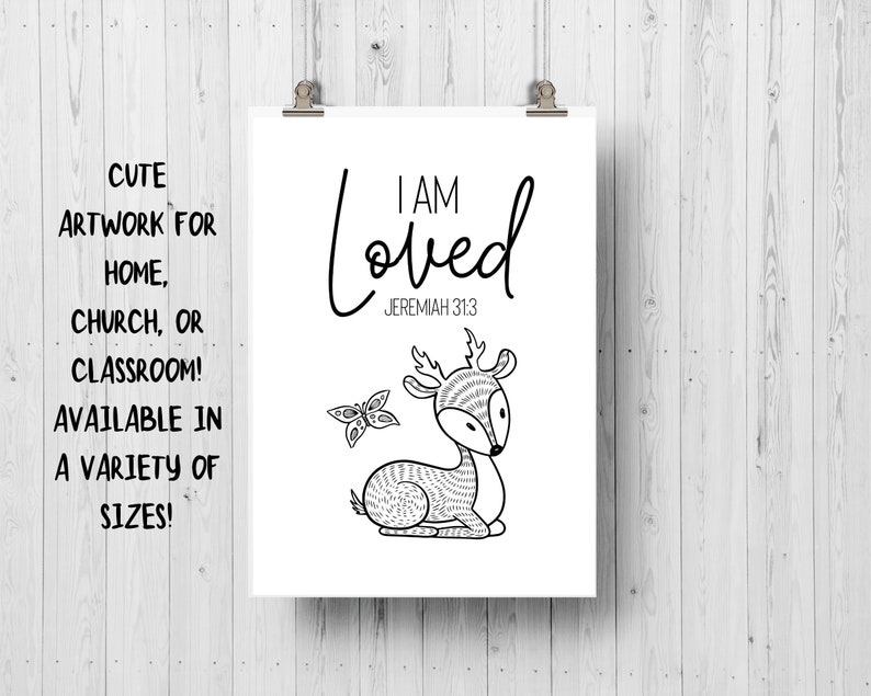 I AM Set of Six Kids Printable Woodland Animal Wall Art, Kidsroom ...