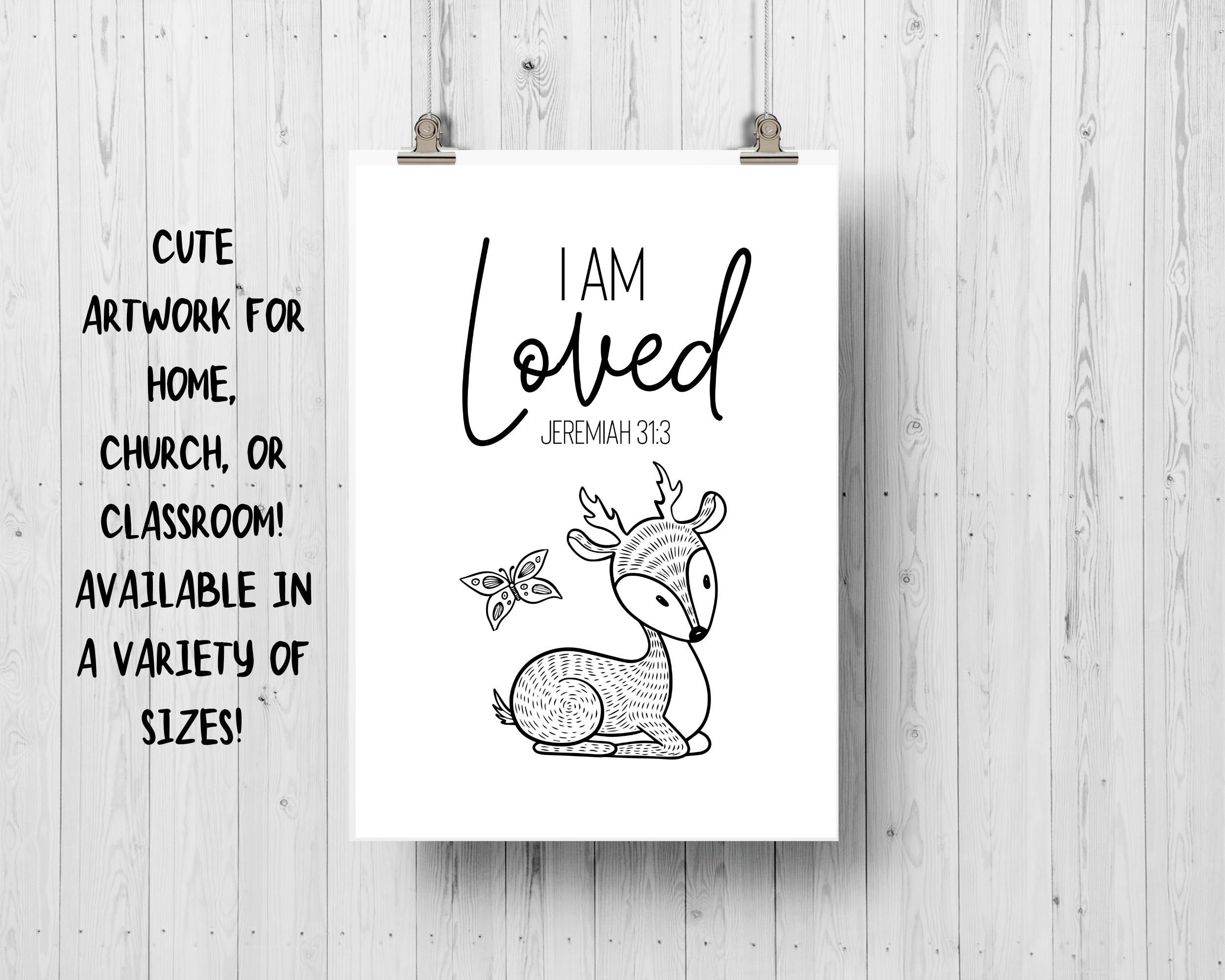 I AM Set of Six Kids Printable Woodland Animal Wall Art, Kidsroom ...