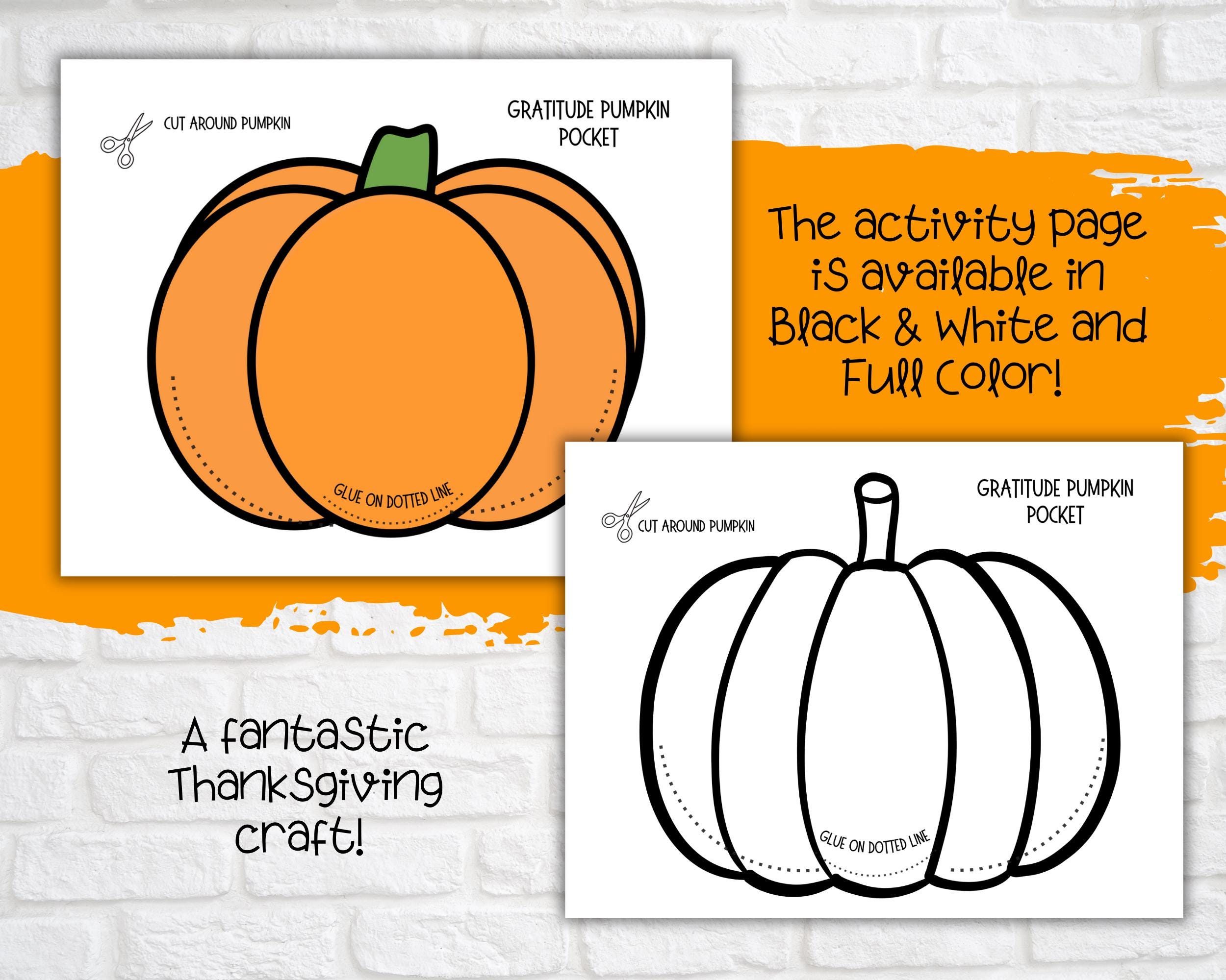 Gratitude Pumpkin Pocket Craft, Thanksgiving/fall Bible Themed Activity ...