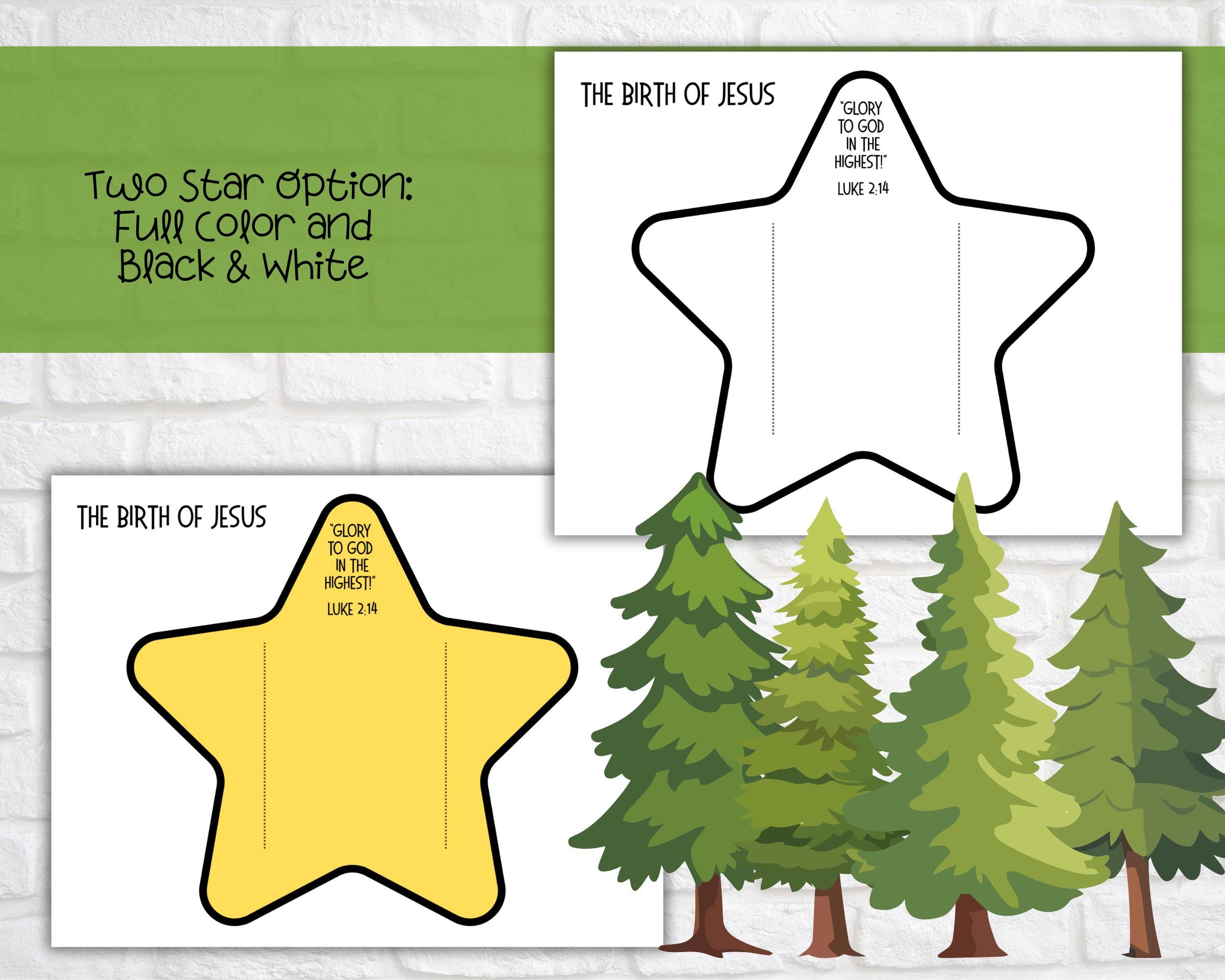 Birth of Jesus Story Strips Coloring and Activity Pages, Christmas ...