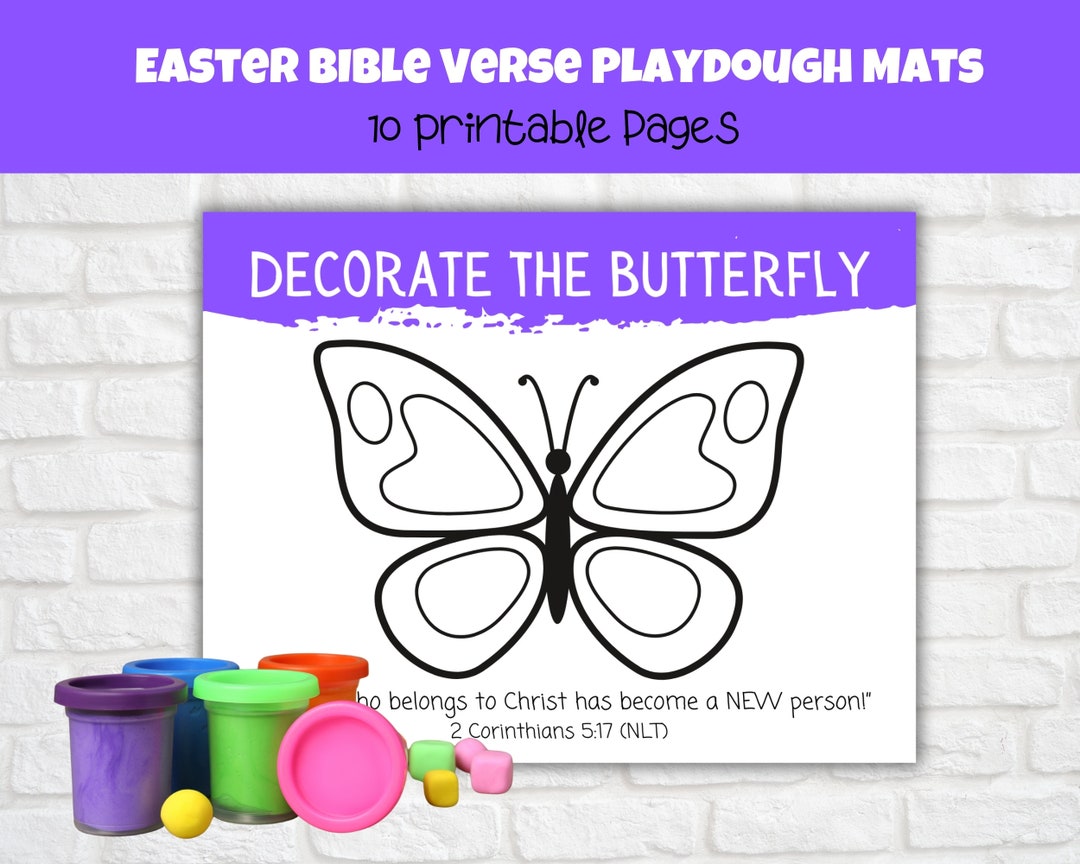Easter Play Dough Mats, Sunday School Activity, Kids Church, Holy Week ...
