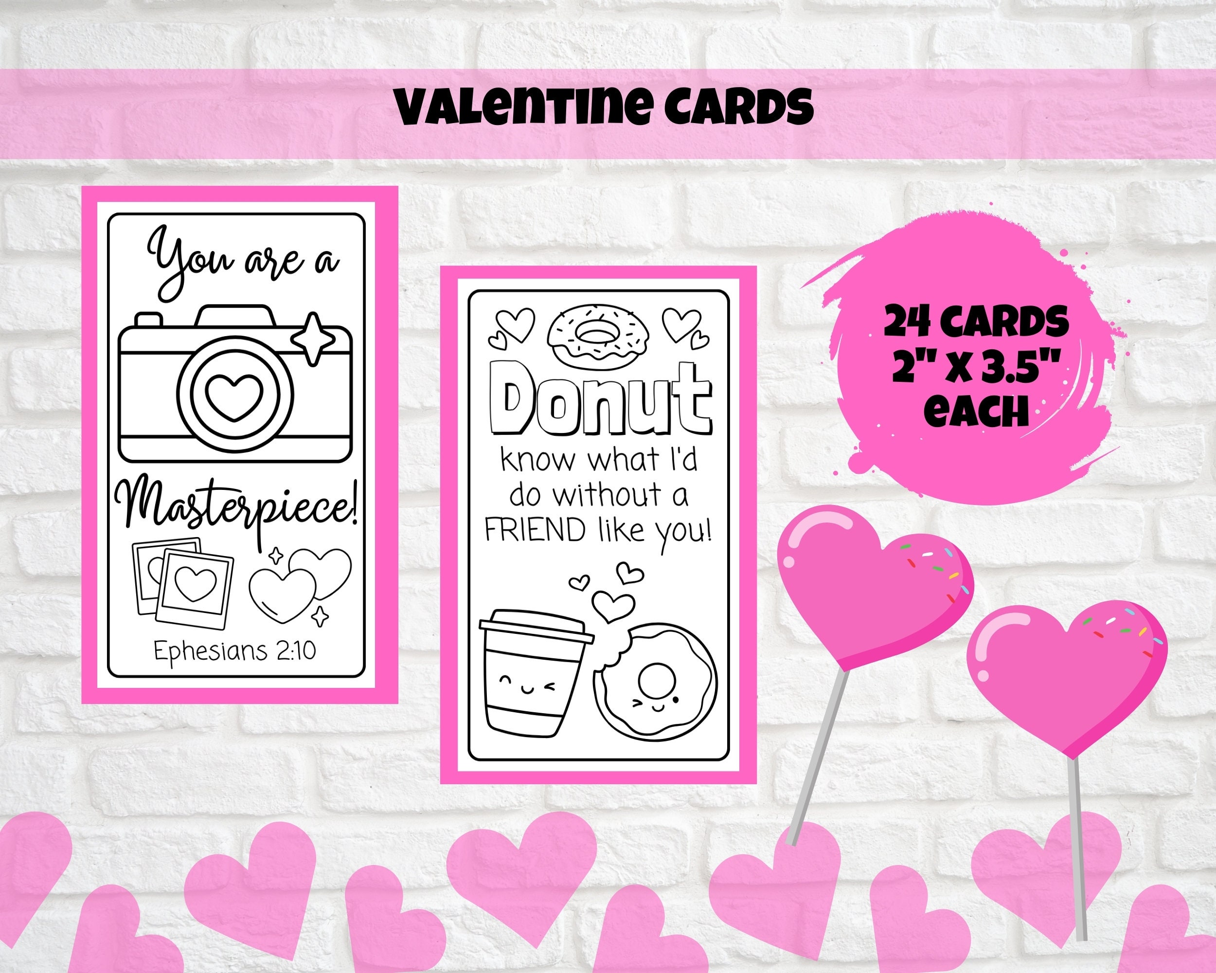 Kids Printable Bible Verse Valentine Cards to Colour, Sunday School ...