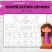 Queen Esther Crown Crafts, Sunday School Activity, Kids Church, Esther ...