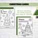 Kids Printable Christmas Cards to Colour, Set of 8, Sunday School ...