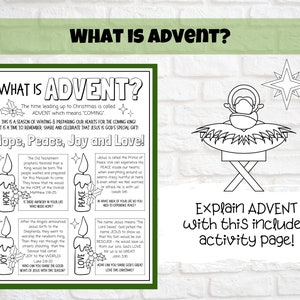 Kids Printable Advent Spinner Color Wheel, Nativity Sunday School ...