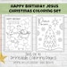 Kids Printable Happy Birthday Jesus Christmas Bible Verse Coloring ...