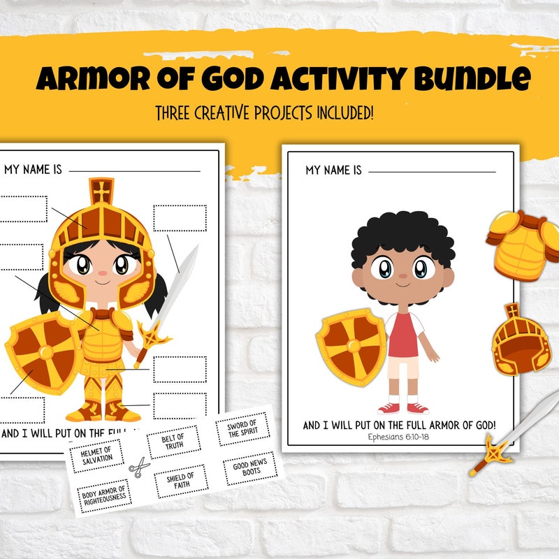 The Armor of God Craft for Kids - Etsy