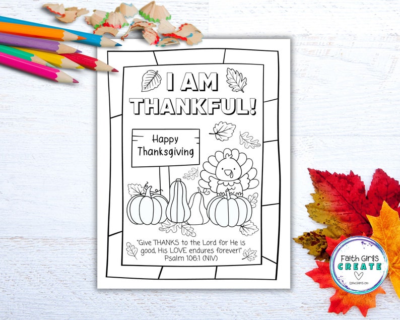 Thanksgiving/fall Bible Verse Set of 10 Coloring Pages, Printable ...
