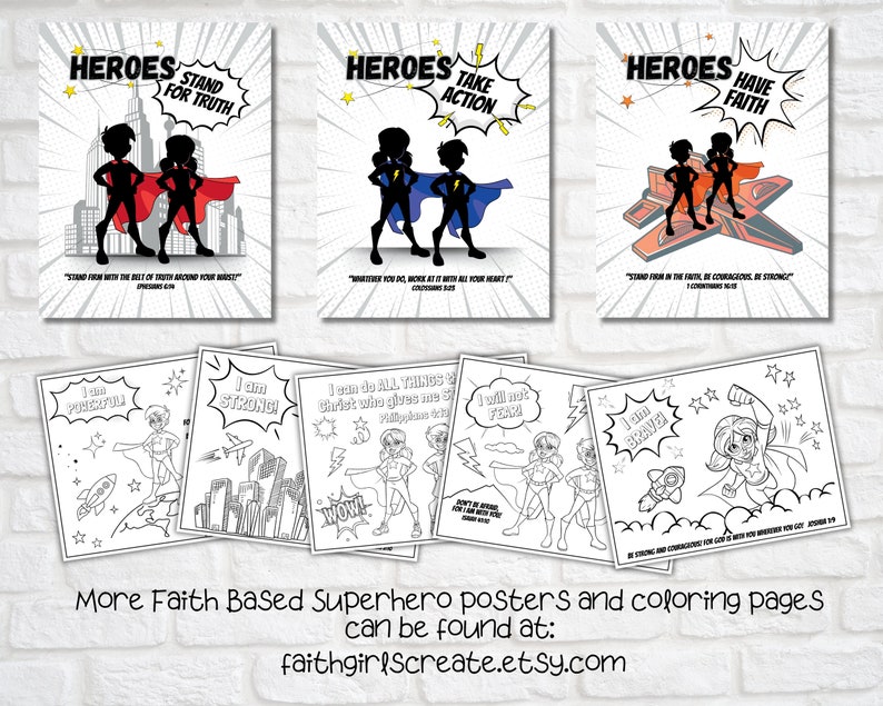 Nothing is Impossible Superhero Bible Verse Wall Art, Printable ...