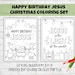 Kids Printable Happy Birthday Jesus Christmas Bible Verse Coloring ...