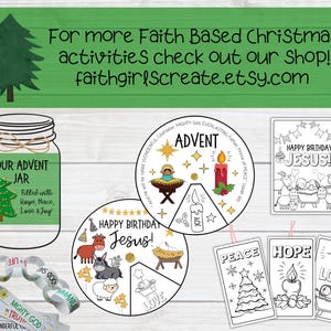 Happy Birthday Jesus Activity Pages, Set of 12 Fun and Creative ...