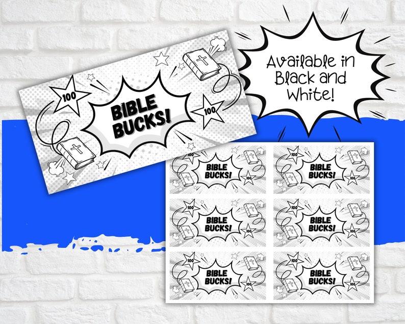 Superhero Printable Bible Bucks, Bible Memory Verse Reward System ...
