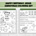 Kids Printable Happy Birthday Jesus Christmas Bible Verse Coloring ...