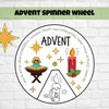 Christmas Story Spinning Wheel Craft ENGLISH Printable Bible Activity ...